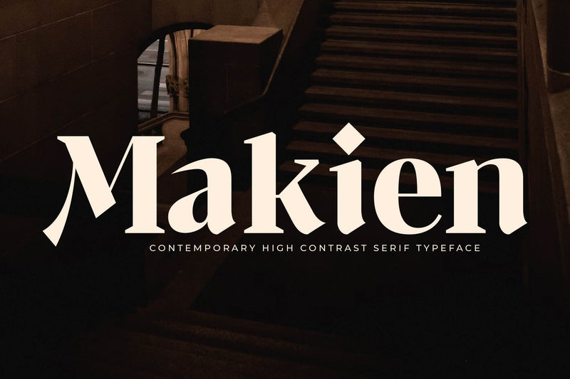 Makien - Contemporary High Contrast Serif - So Fontsy