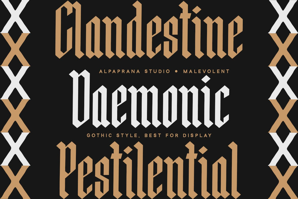 Malevolent - Display Font - So Fontsy