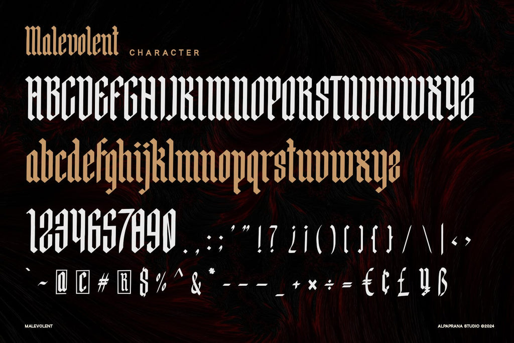 Malevolent - Display Font - So Fontsy