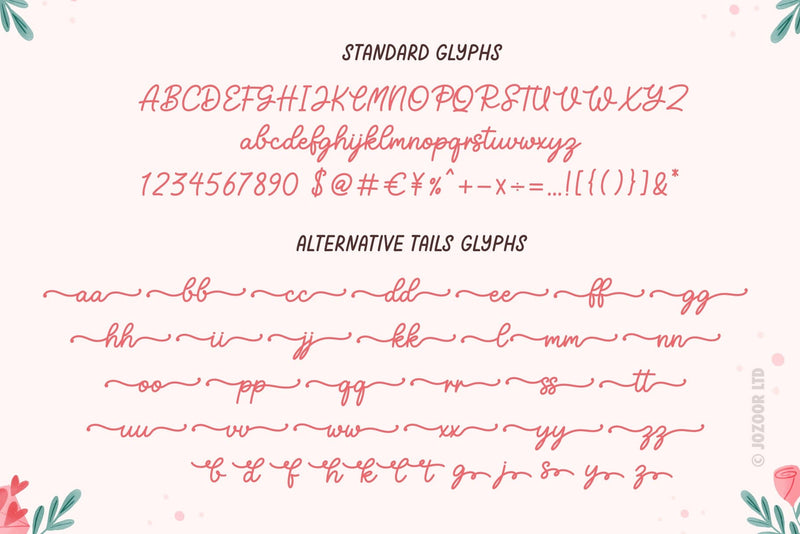Malia Love You - Lovely Script Font - So Fontsy