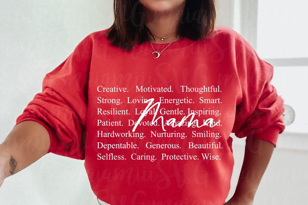 Mama Words Svg, Mother's Day Png - So Fontsy