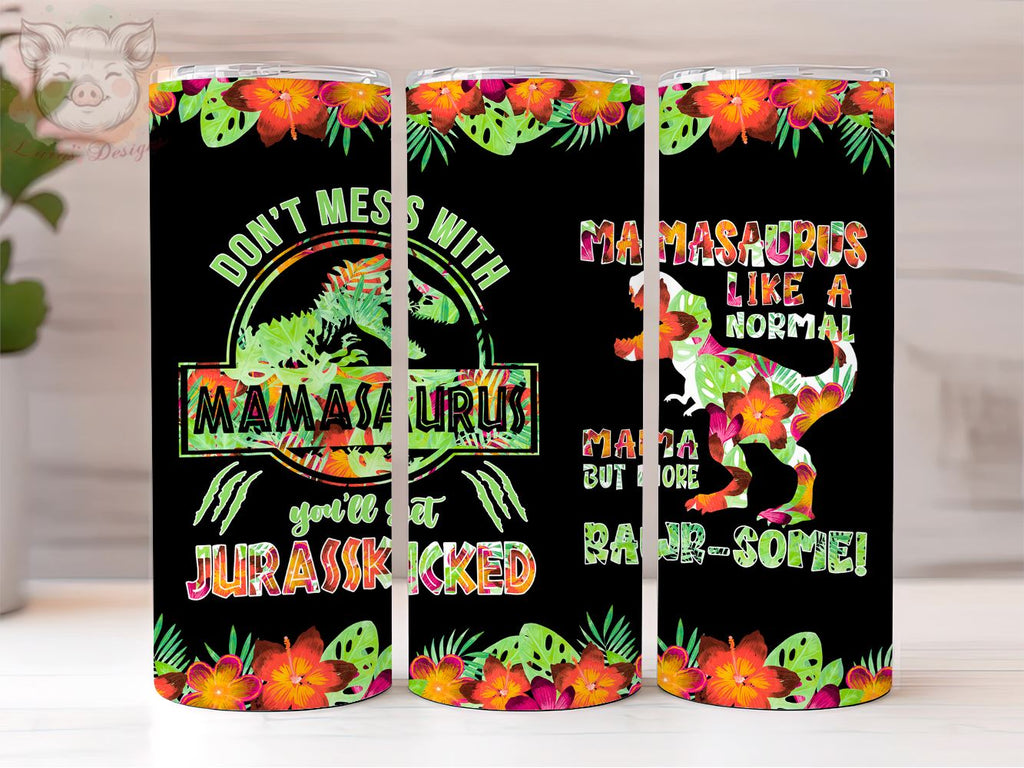 Mamasaurus Mom 20 oz Skinny Tumbler, Gifts from Son, Appreciation Gifts ...