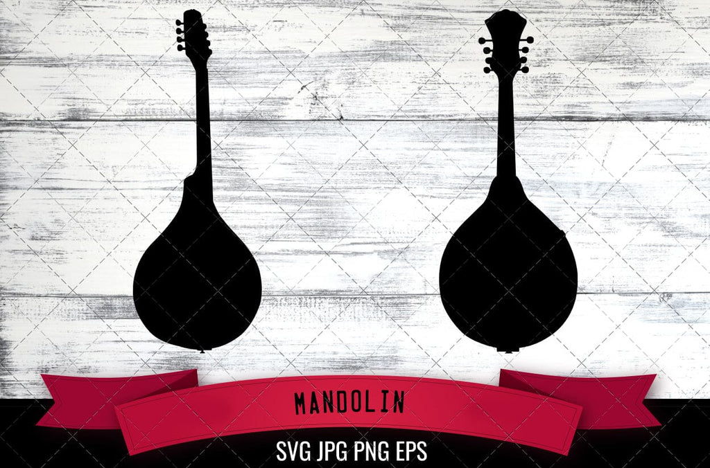 Mandolin SVG, Musical Instrument SVG - So Fontsy