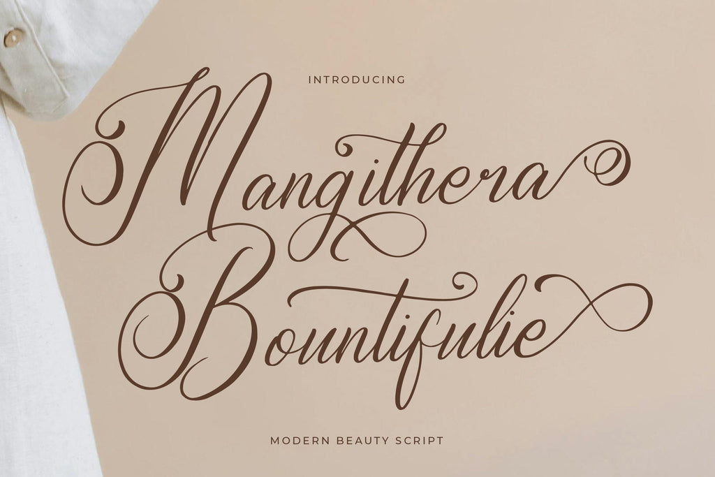 Mangithera Bountifulie - Modern Beauty Script - So Fontsy