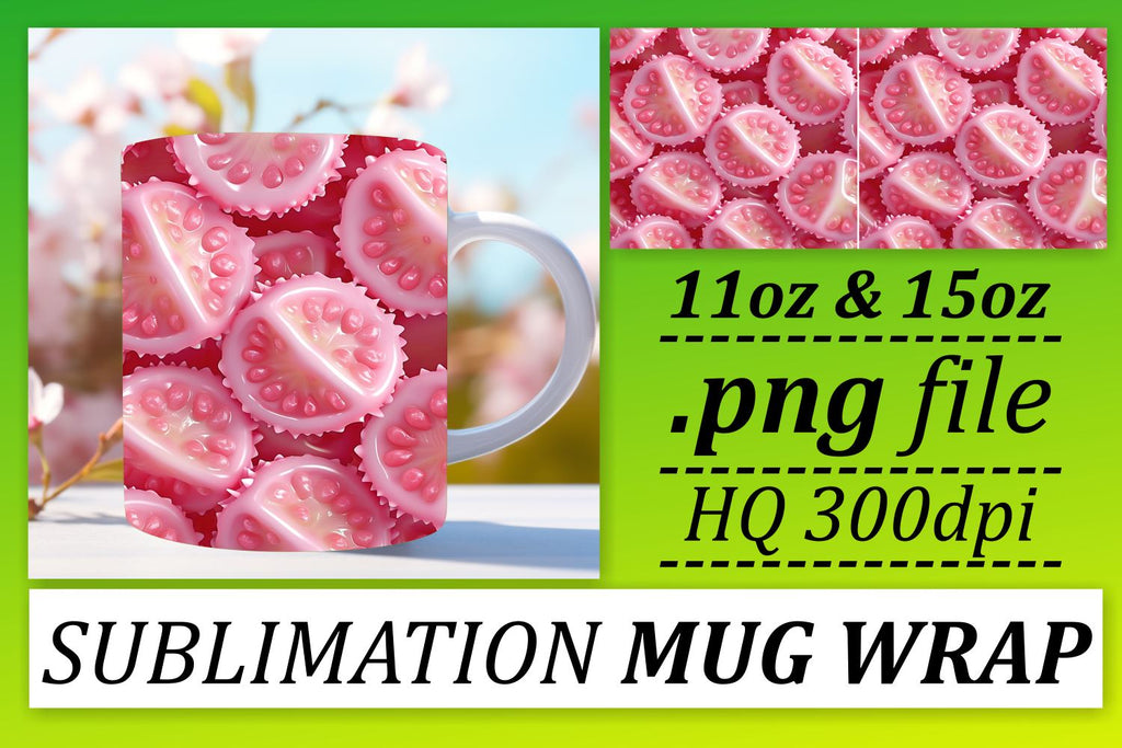 Mango Madness Mug Design: Juicy Fruit Patterns - So Fontsy