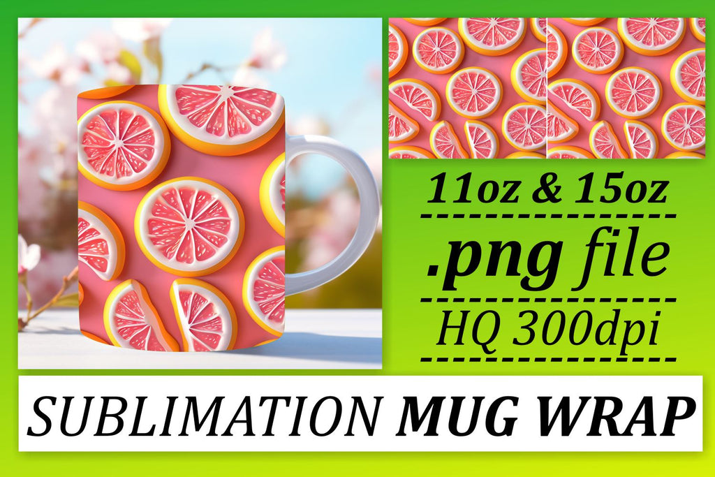 Mango Magic Mug Design: Juicy Fruit Patterns - So Fontsy