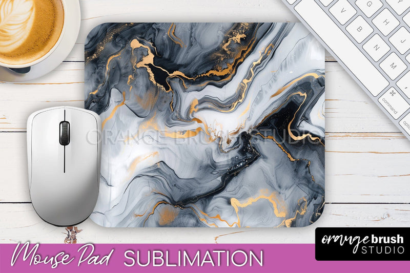 Marble Texture Mouse Pad, 3D Marble Mousepad Sublimation - So Fontsy