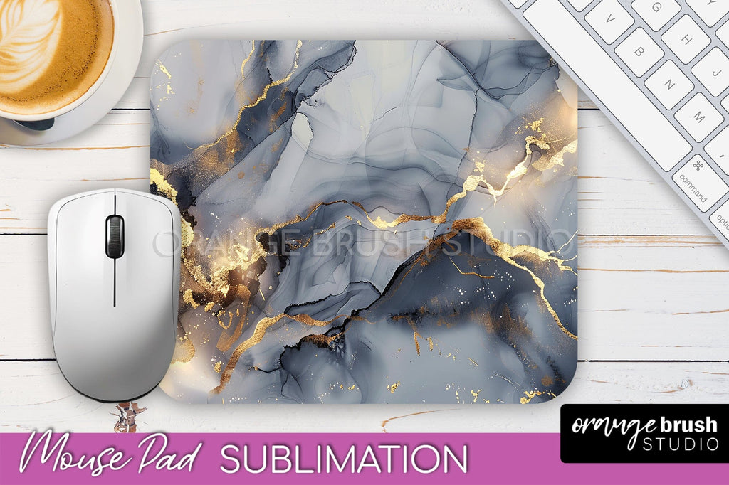 Marble Texture Mouse Pad, 3D Marble Mousepad Sublimation - So Fontsy
