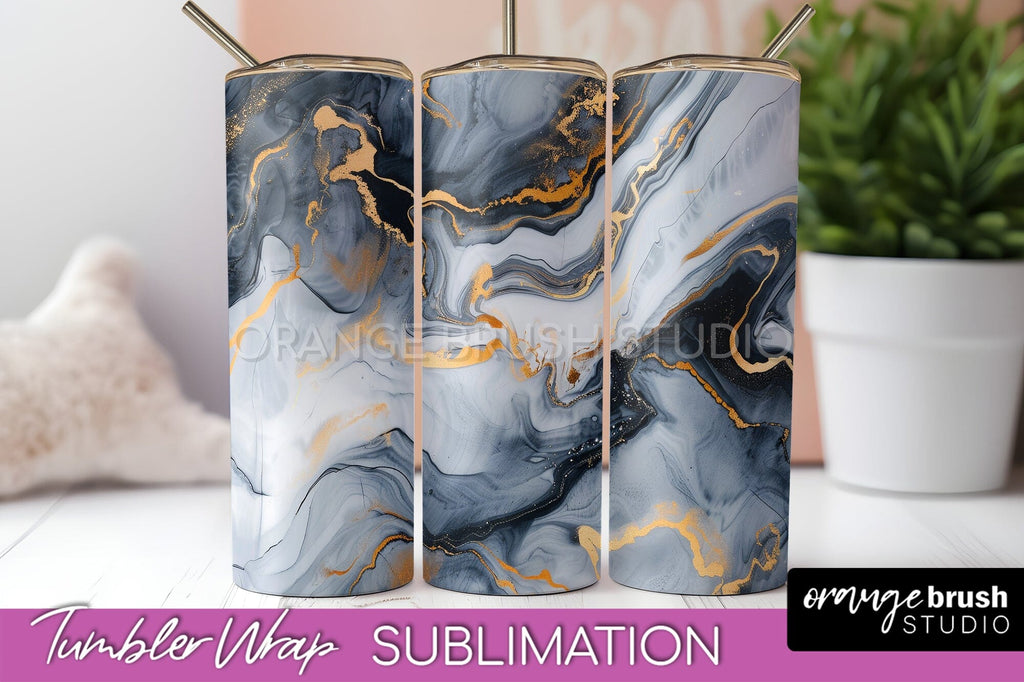 Marble Texture Tumbler Wrap, Marble Tumbler Sublimation - So Fontsy