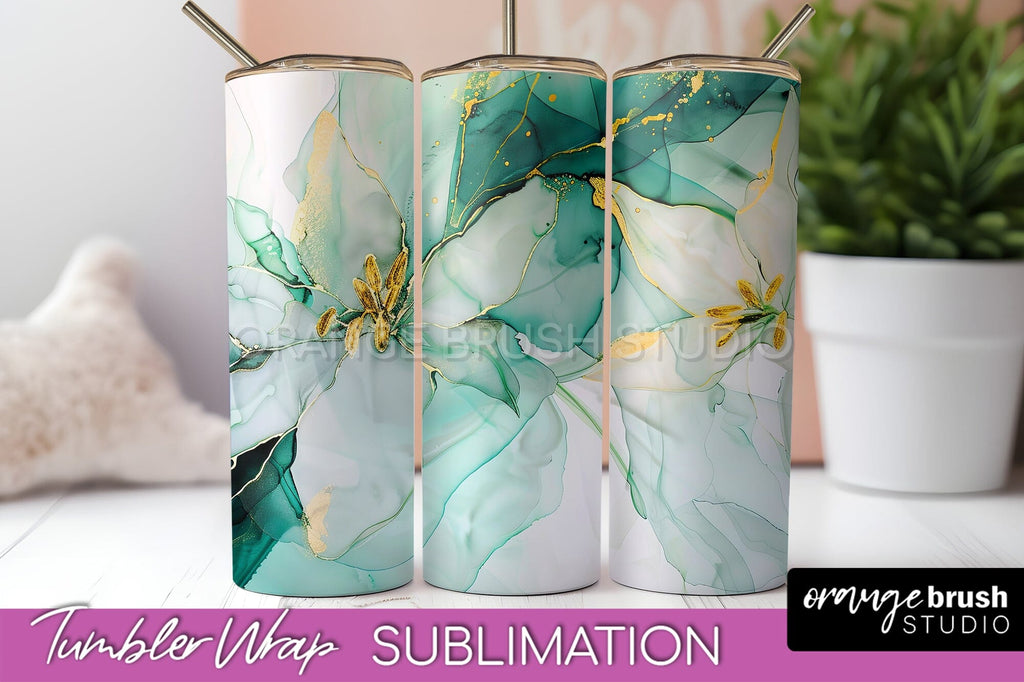 Marble Texture Tumbler Wrap, Marble Tumbler Sublimation - So Fontsy