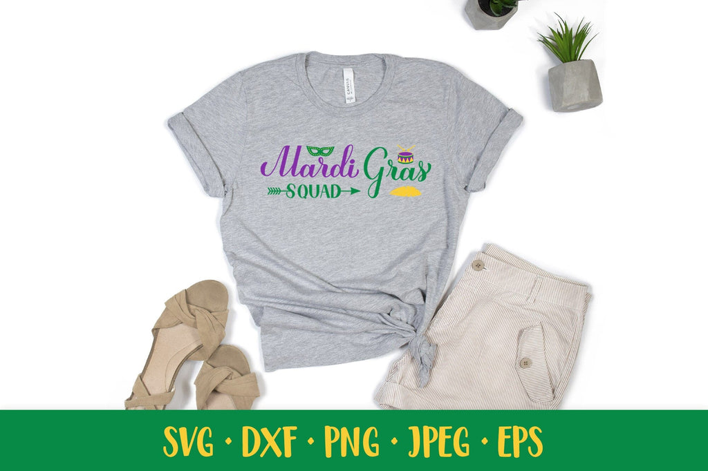 Mardi Gras squad SVG. Funny parade quote. Shirt design - So Fontsy