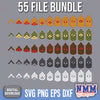 Marine Corps Rank Insignia Chevrons SVG Bundle – Digital Vector Files ...