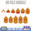 Marine Corps Rank Insignia Chevrons SVG Bundle – Digital Vector Files ...