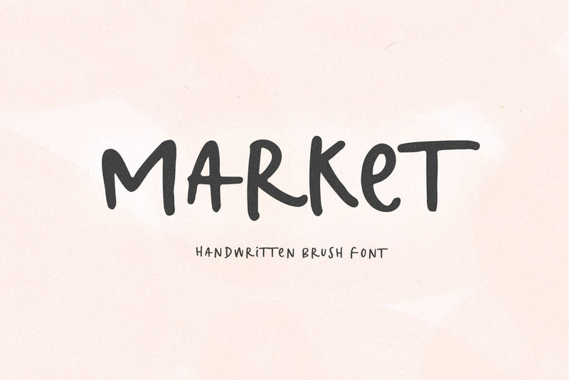 Market - Handwritten Font - So Fontsy