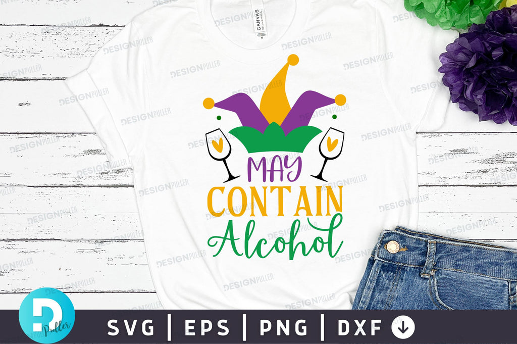 May contain alcohol SVG Design - So Fontsy