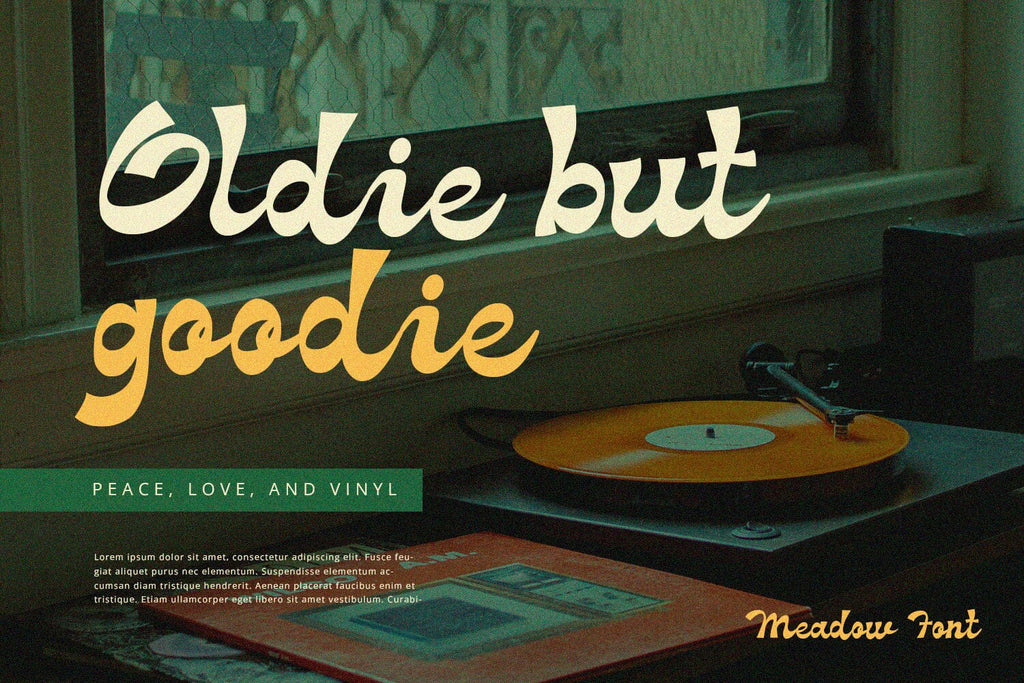 Meadow - Groove Script Font - So Fontsy