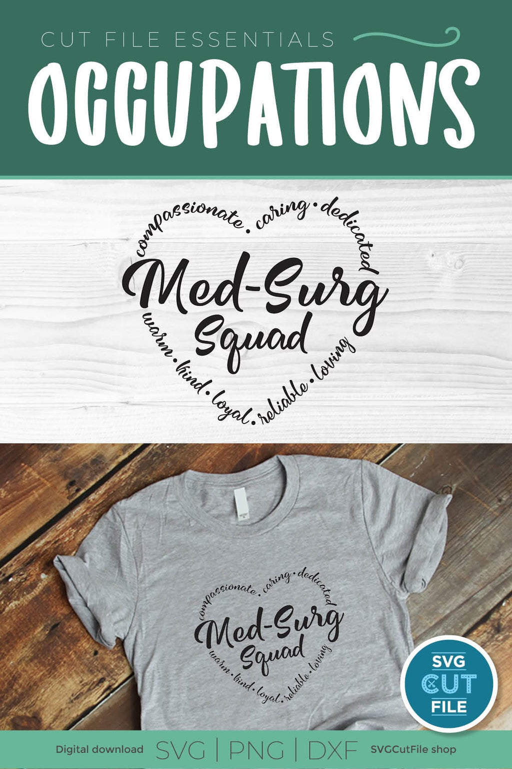 Med Surg svg for the whole med surg squad, Crew or Team - So Fontsy
