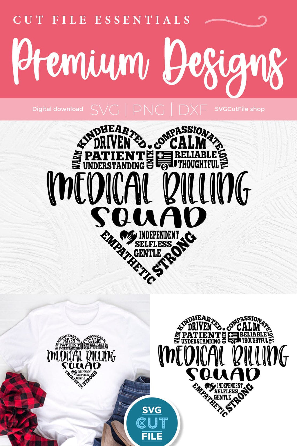 Medical Billing squad svg, billing clerk svg - So Fontsy