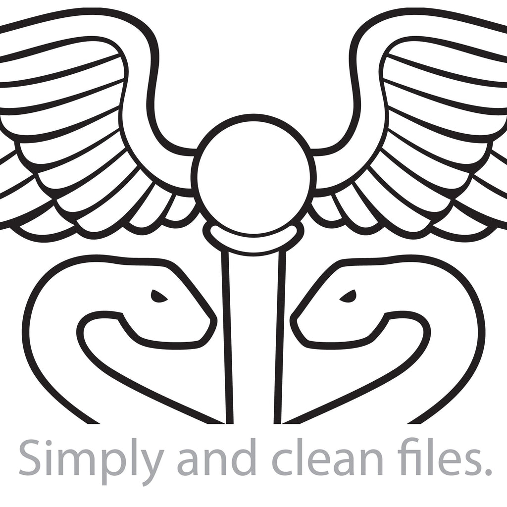 Medical Symbol - Caduceus Snake with Stick and Wings. Rod of Asclepius ...