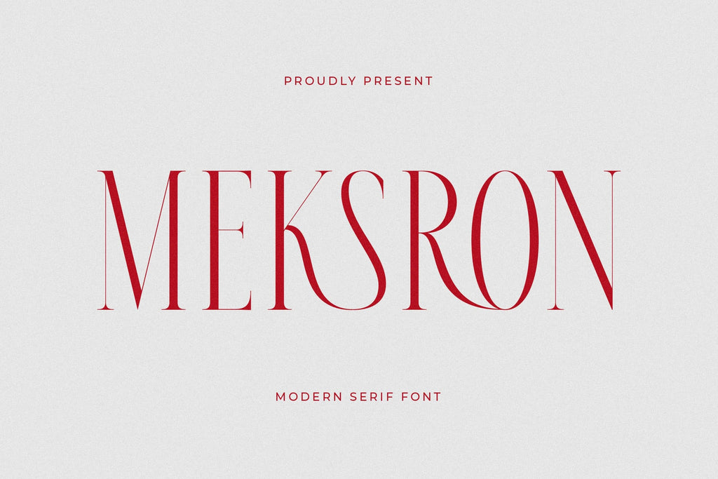 Meksron - Modern Serif Font - So Fontsy