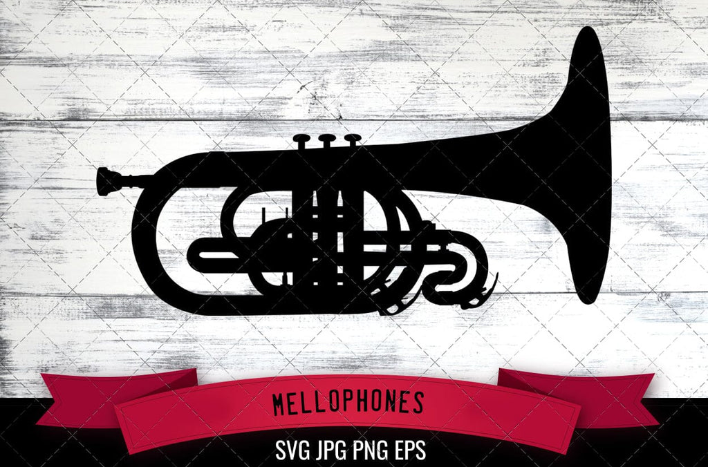 Mellophone SVG, Musical Instrument SVG - So Fontsy