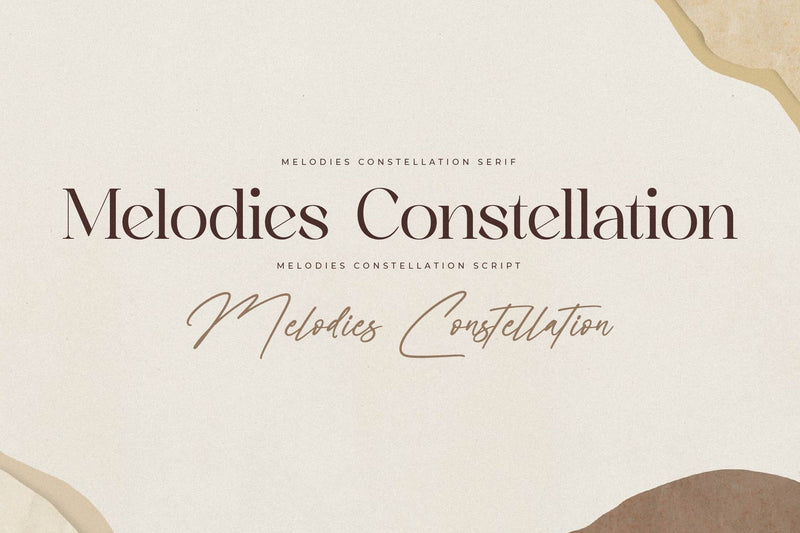 Melodies Constellation Font Duo - So Fontsy