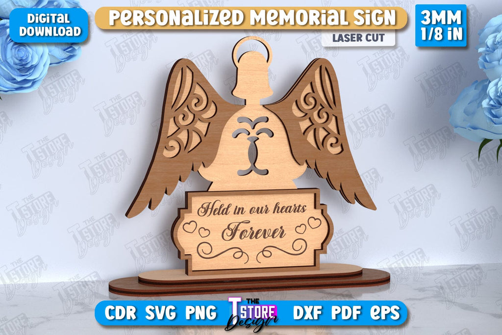 Memorial Sign Laser Cut | Sympathy Gift | Remembrance Sign | CNC File ...