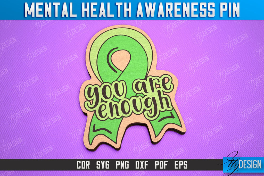 Mental Health Awareness Pin | Pin Brooch | Self Care | Clothing ...