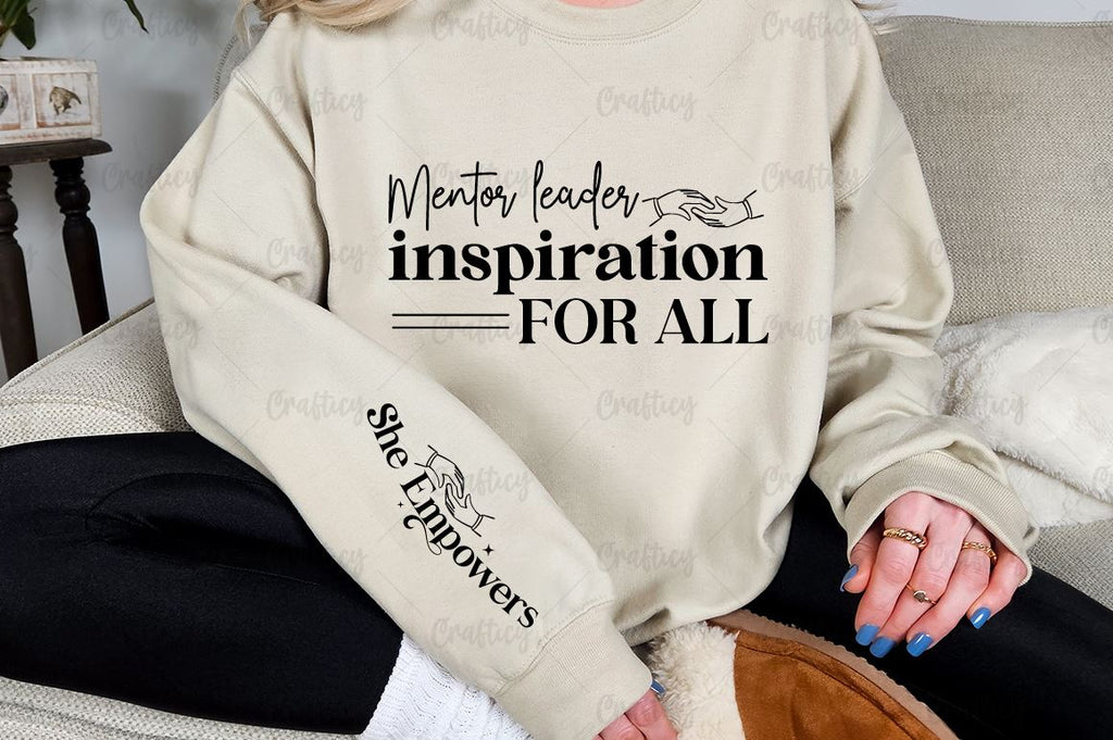 Mentor leader inspiration for all Sleeve SVG Design - So Fontsy
