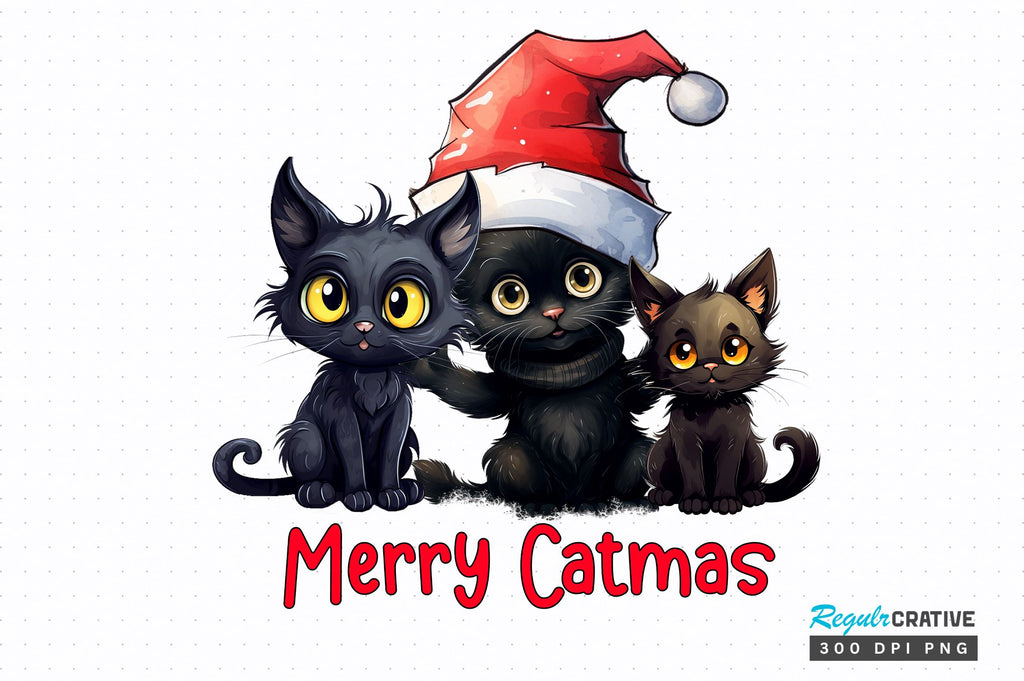 Merry catmas png design - So Fontsy