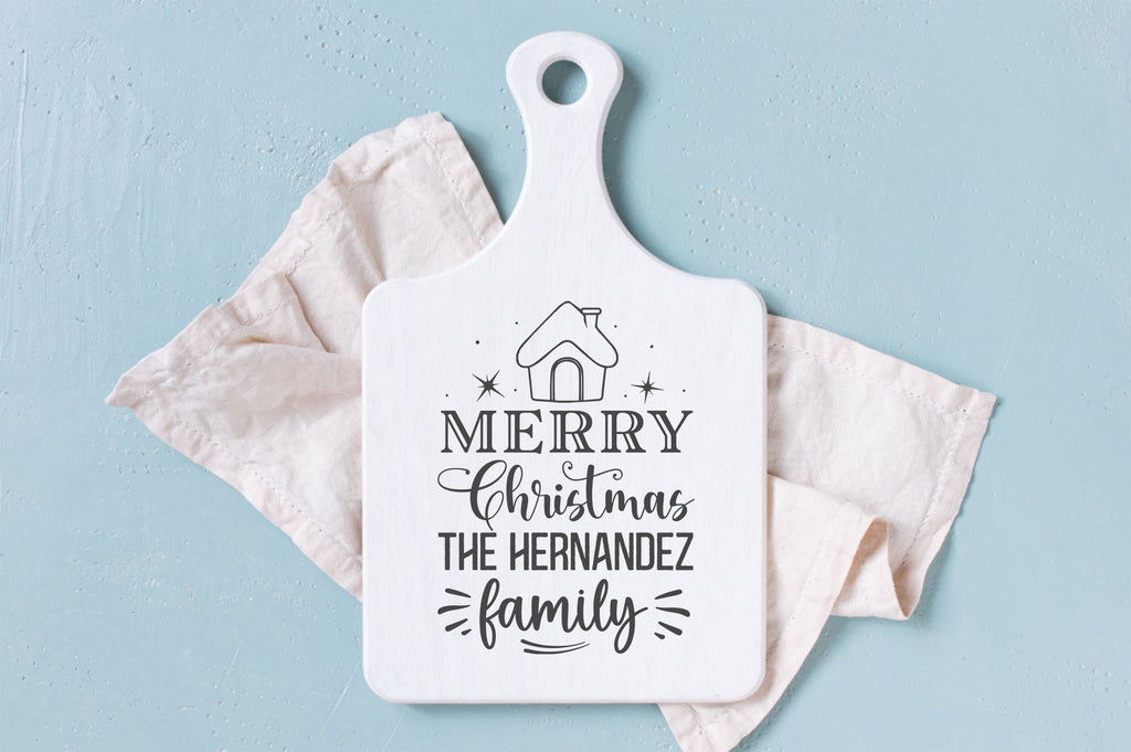 Merry christmas the hernandez SVG Design - So Fontsy