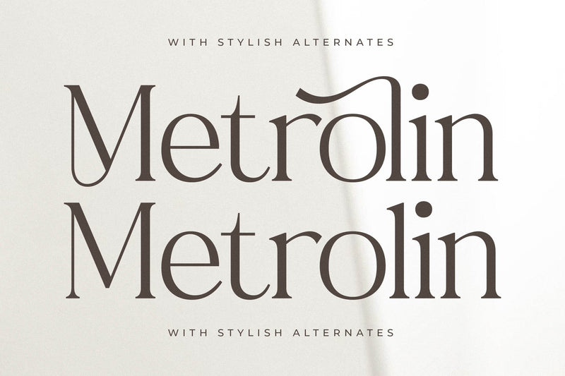 Metrolin – Modern Serif Font - So Fontsy
