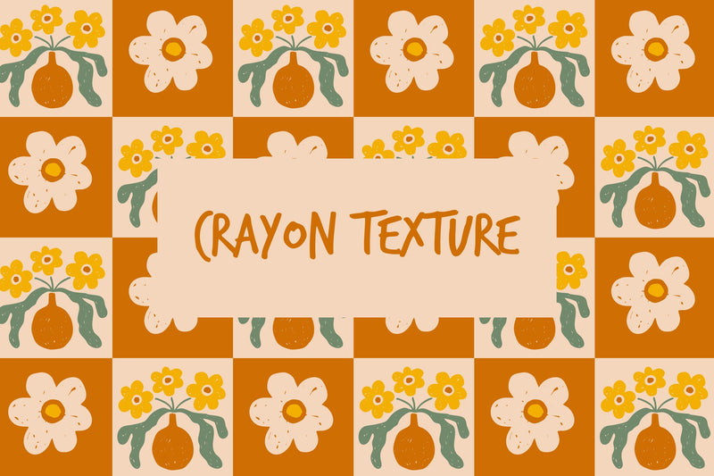 Mid Century Flowers Seamless Patterns - So Fontsy