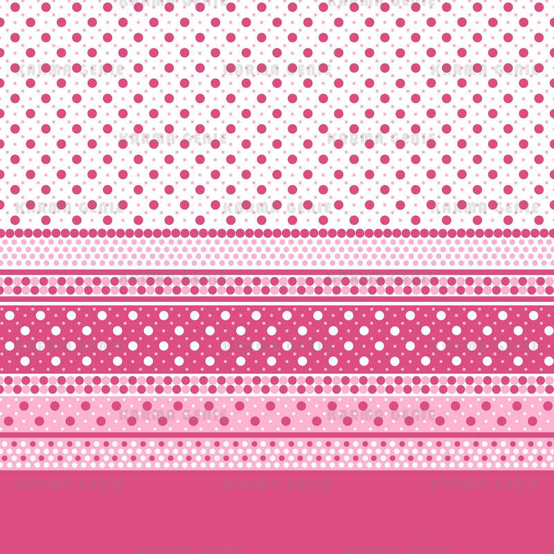 Mid Century Modern Pink White Retro Multi Spotted Pattern Digital Paper ...