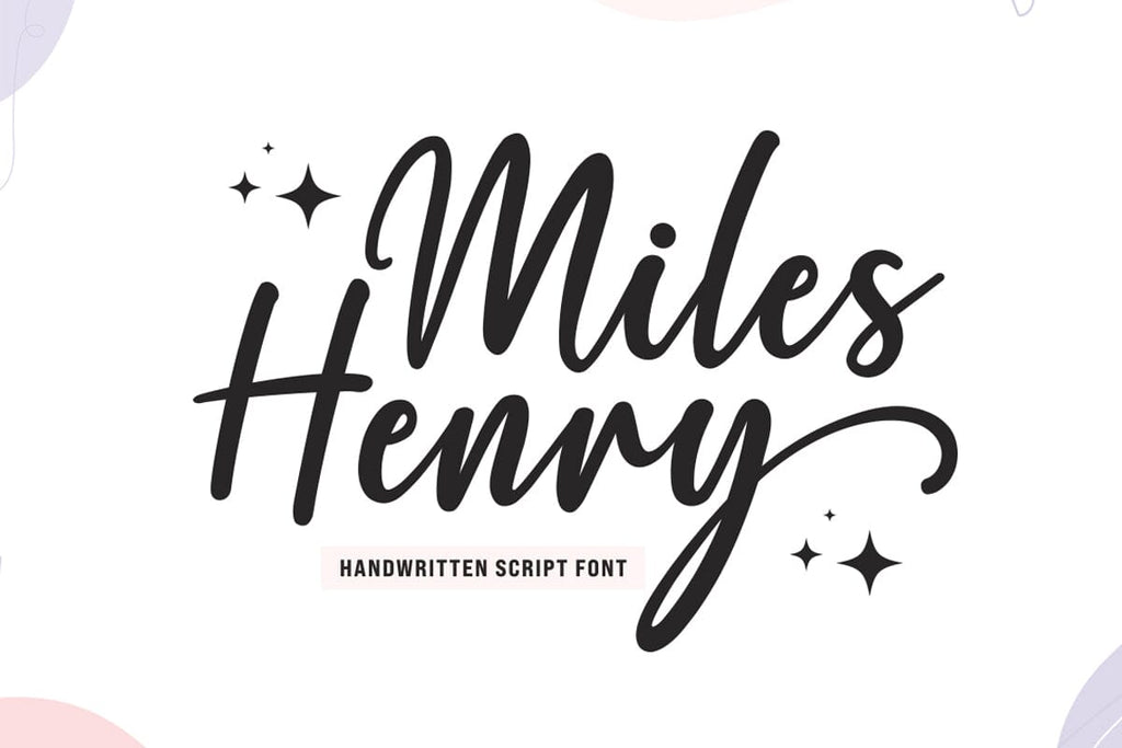 Miles Henry - Modern Script Font - So Fontsy