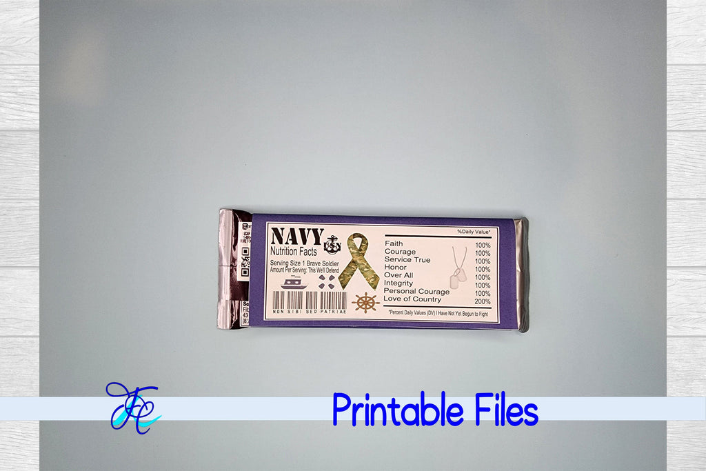 Military Navy Nutrition Label - So Fontsy