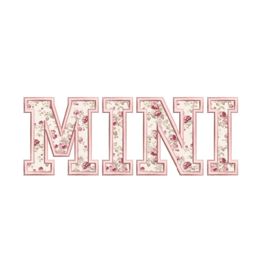 Mini Applique Embroidery Design, Retro Machine Embroidery Design, 5 ...