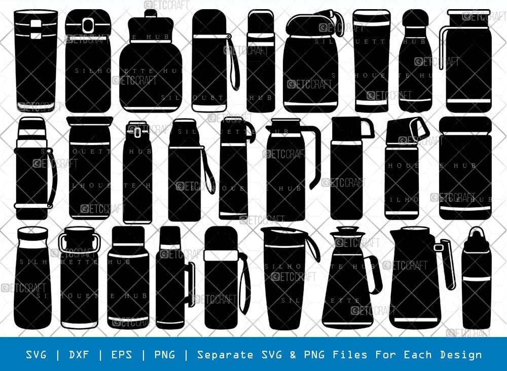 Mini Vacuum Flask Svg Cricut Cut Files Png Bundle, SB01104 - So Fontsy