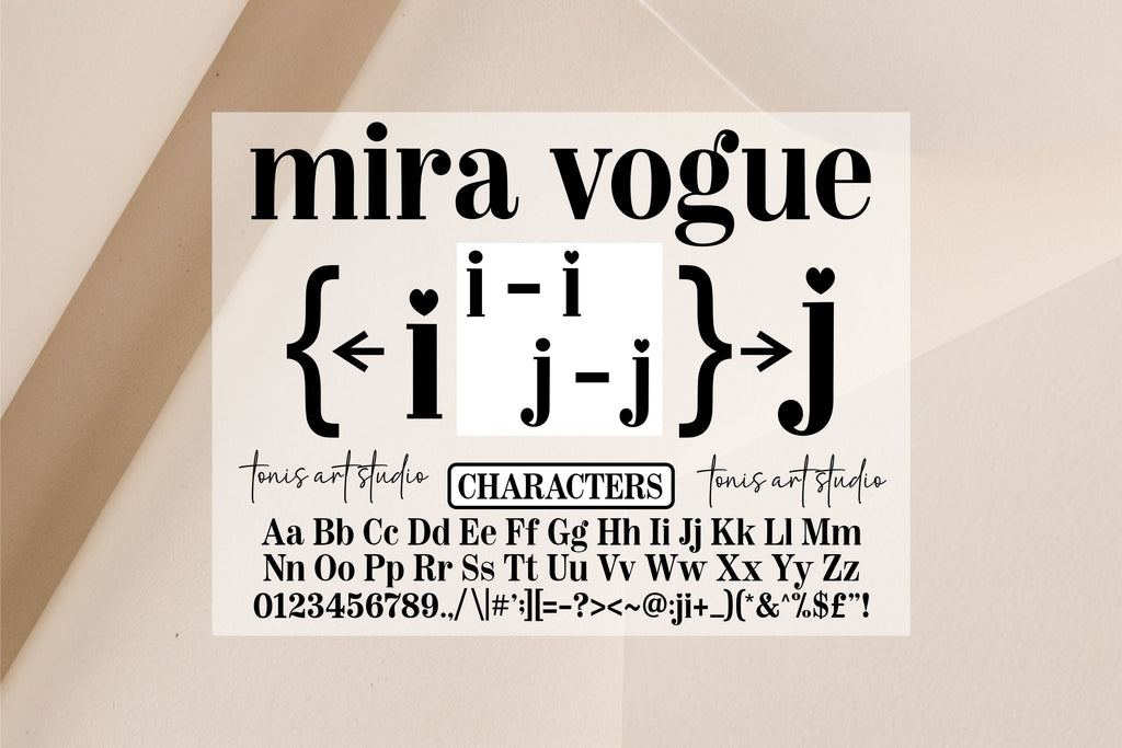 Mira Voque Serif Font - Sans Serif Font, Modern Font - So Fontsy