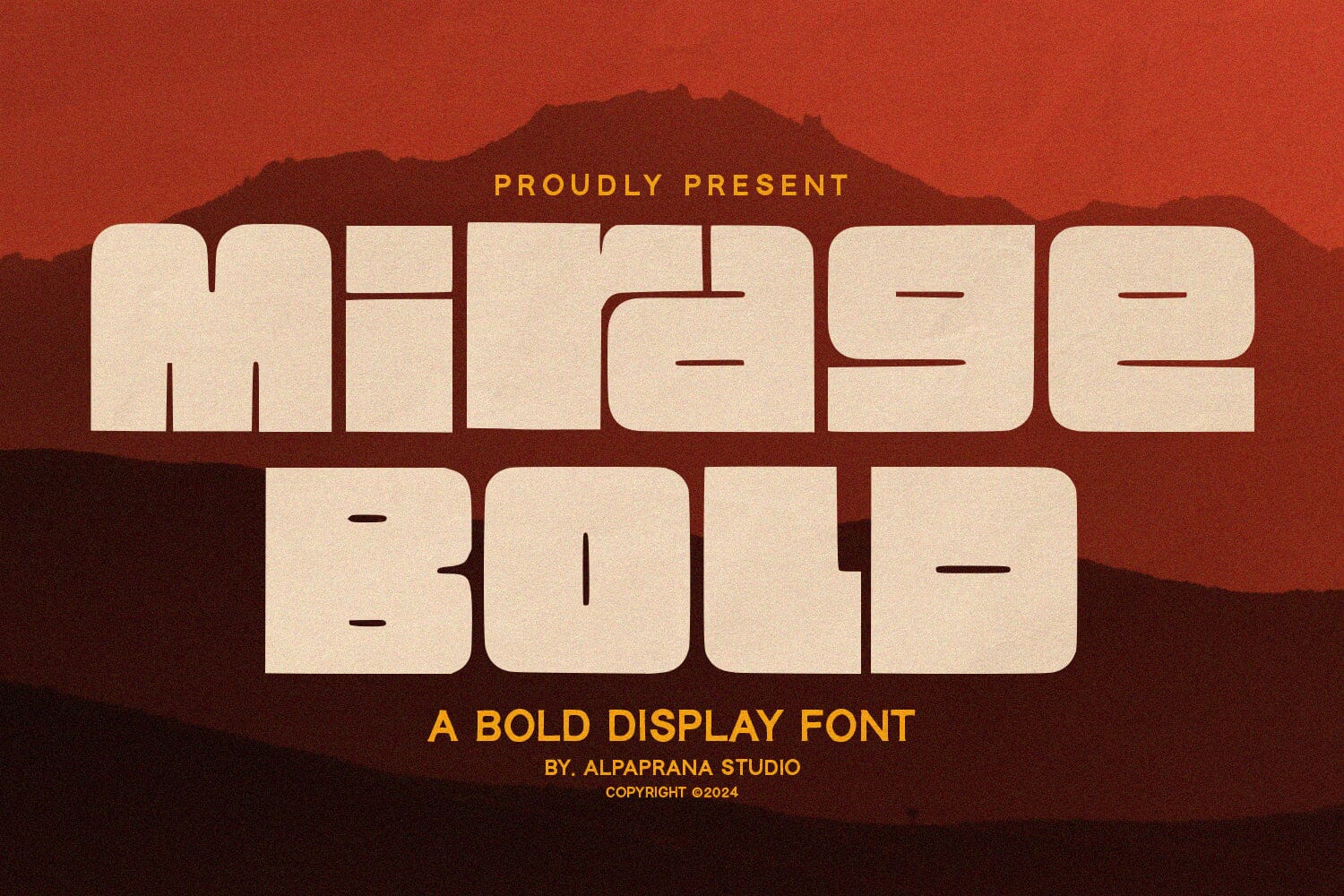 Mirage Bold - Bold Display - So Fontsy