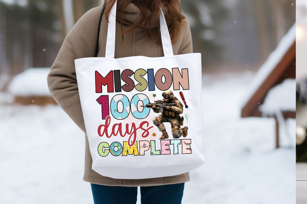 Mission 100 days complete PNG Design - So Fontsy