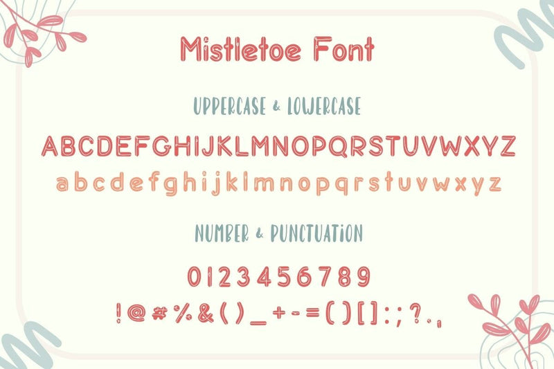 Mistletoe - Cute Display Font - So Fontsy