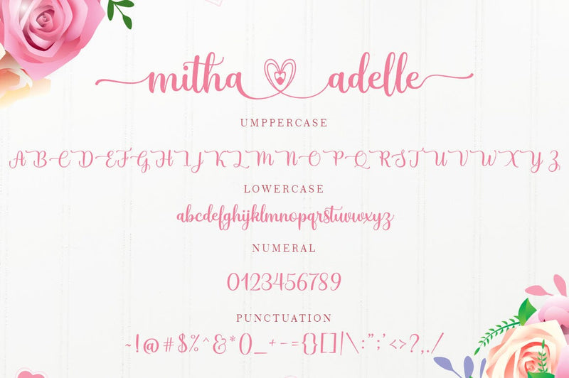 mitha adelle love script calligraphy font - So Fontsy