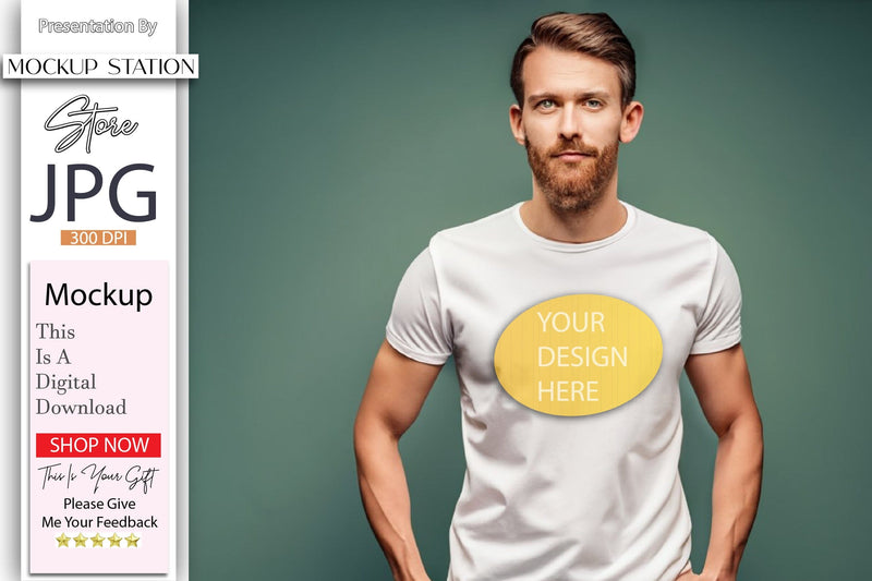 Model T-shirt Mockup Bundle - So Fontsy