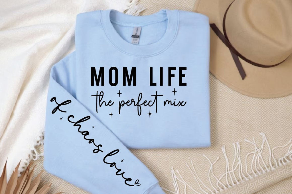 Mom life the perfect mix Sleeve Svg Design - So Fontsy