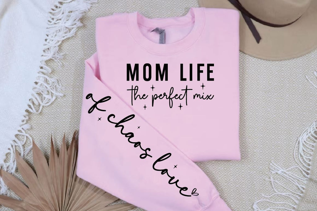 Mom life the perfect mix Sleeve Svg Design - So Fontsy