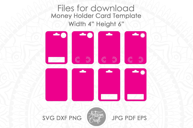 Money Holder Card SVG | Money Card SVG | So Fontsy