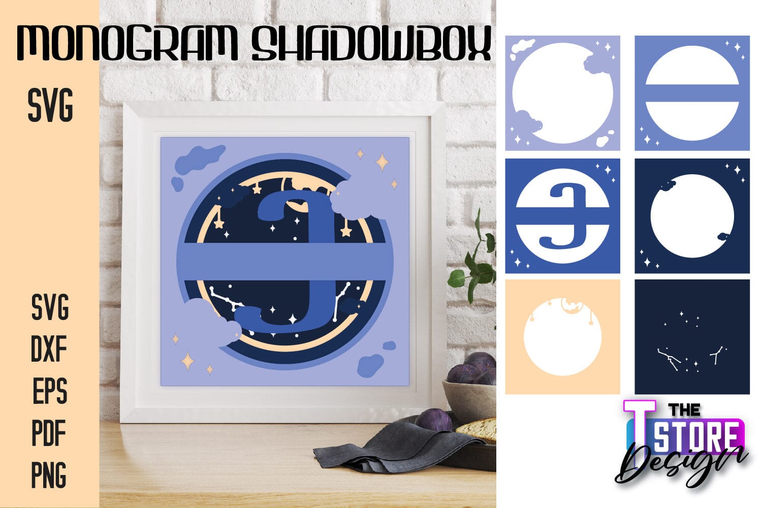 Monogram Shadowbox SVG | Alphabet Monogram Shadowbox | Paper Cut - So ...