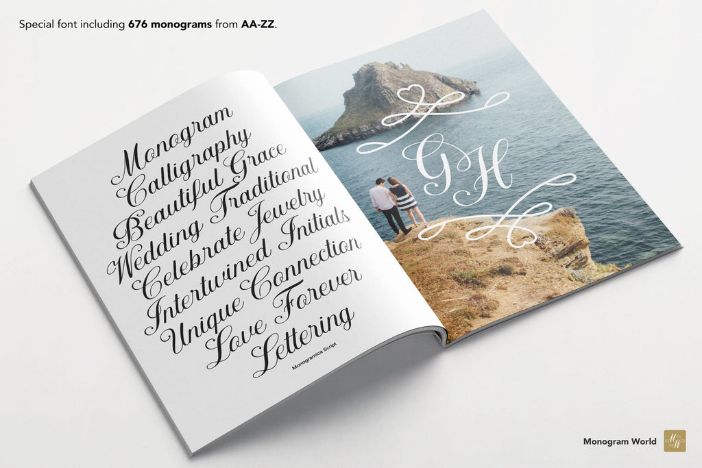 Monogramica Script – Unique Monogram Font - So Fontsy