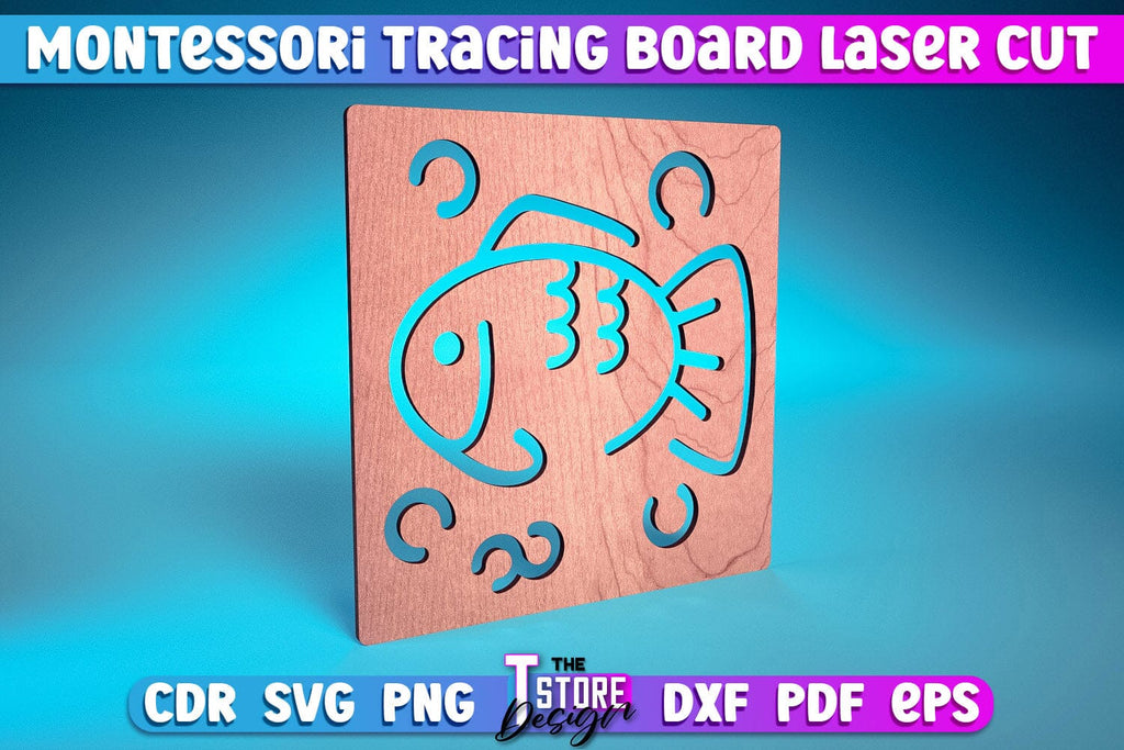 Montessori Trancing Board | Trancing Board Laser Cut Design | CNC File ...